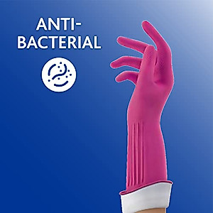 Playtex Living Reuseable Rubber Cleaning Gloves, Medium (Pack - 4)