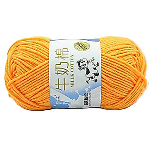 50g DIY Soft Milk Cotton Fiber for Knitting Sweater Blanket Scarf Crochet Knitting Yarn Ball