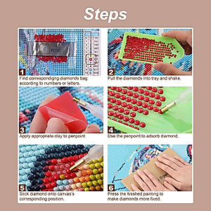 WUDWL Diamond Painting Kits for Adults - sea Turtle DIY 5D Diamond Art Kits Full Drill Diamond Dots Paintings with Diamonds Gem Art and Crafts Home Decor 【13.78x13.78inch】