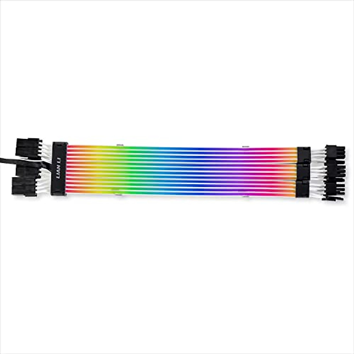 Lian Li Strimer Plus V2 Triple 8 Pin (PW12-PV2) -Addressable RGB VGA Power Cable (No Controller Included) -for Triple 8 PIN GPU Connector For Personal Computer, PW12-PV2 Black