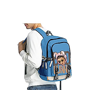 Zakely Un Verano Sin Ti Backpack Bunny Fans Backpack Travel Shoulder Backpack Cosplay Backpack for Men Women