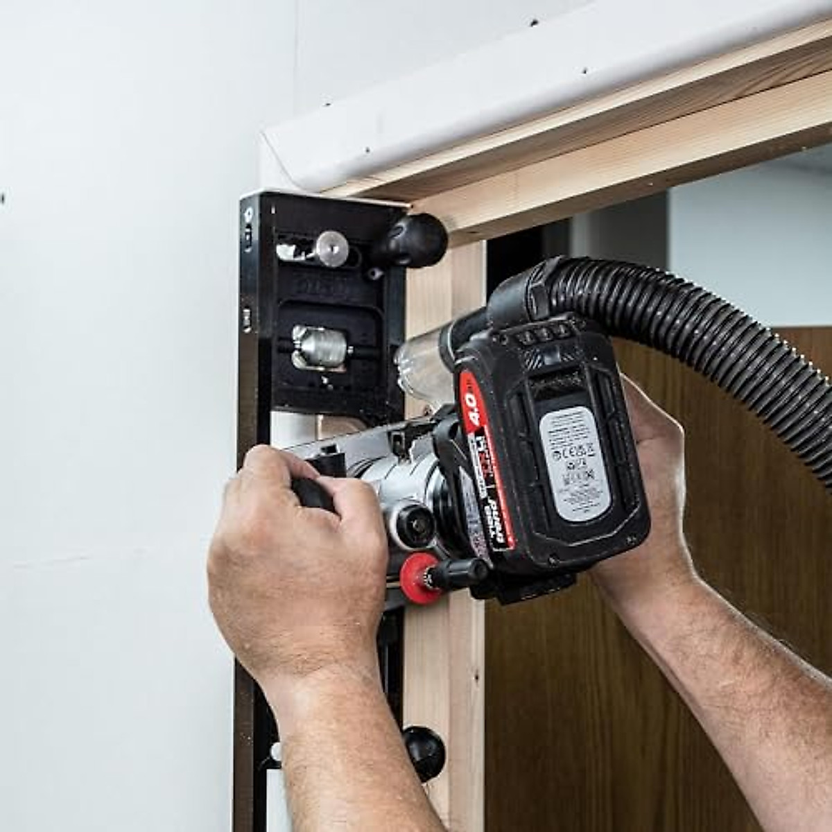 Trend Door Installation Kit, Includes The Trend 9ft AnyDoor Jig, Foot-Operated Door Lifter, Door Stand, Professional Router Bit & 5 x Dust Masks, U*H/JIG/D/B1