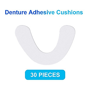 zorvo Secure Denture Adhesive Seals Uppers adn Lower, Zinc Free Denture Adhesive Coushion, All Day Hold Denture Adhesive Pads 120pcs (Lower)