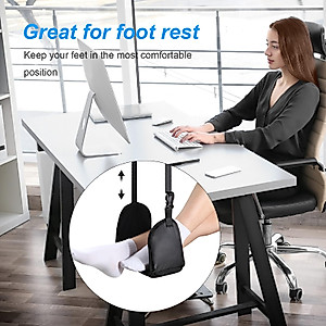 Airplane Foot Hammock Foot Rest for Airplane Travel Foot Hammock Under Desk Office Foot Hammock Airplane Leg Rest Big Foot Hammock