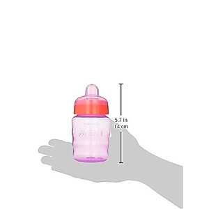 Philips AVENT My Easy Sippy Cup with Soft Spout and Spill-Proof Design, Pink/Purple, 9oz, SCF553/23 (Pack of 2)