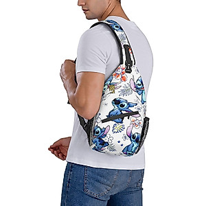 Sling Bag for Women Men Fanny Pack for Teenager Cute Crossbody Bag Mini Purse Backpack For Travel Hiking