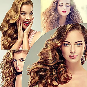 Hyoujin Hair Rollers Curlers,40pcs Heatless Velcro Rollers for Long Short Hair,30 Rollers With 10 Clips Jumbo Large Medium Small Sizes（57mm,45mm,33mm,23mm,13mm)to Sleep in for Women Hair Bangs Volume