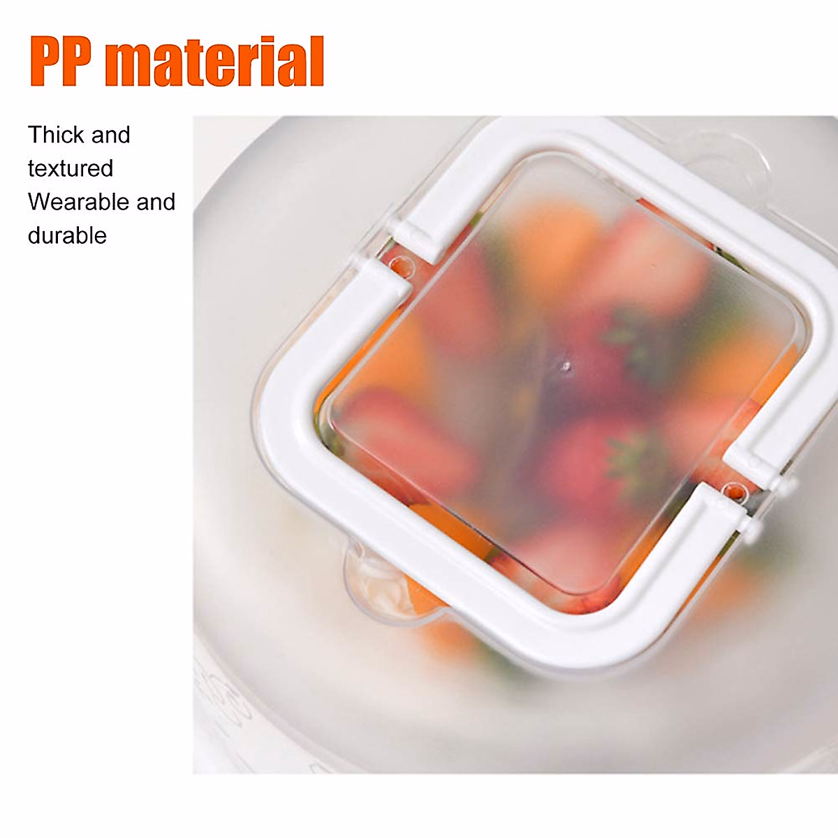 Cake Carrier Cover Cake Stand with Lid Dessert Serving Platter with Handle Cupcake Holder Pies Display with Base (White)