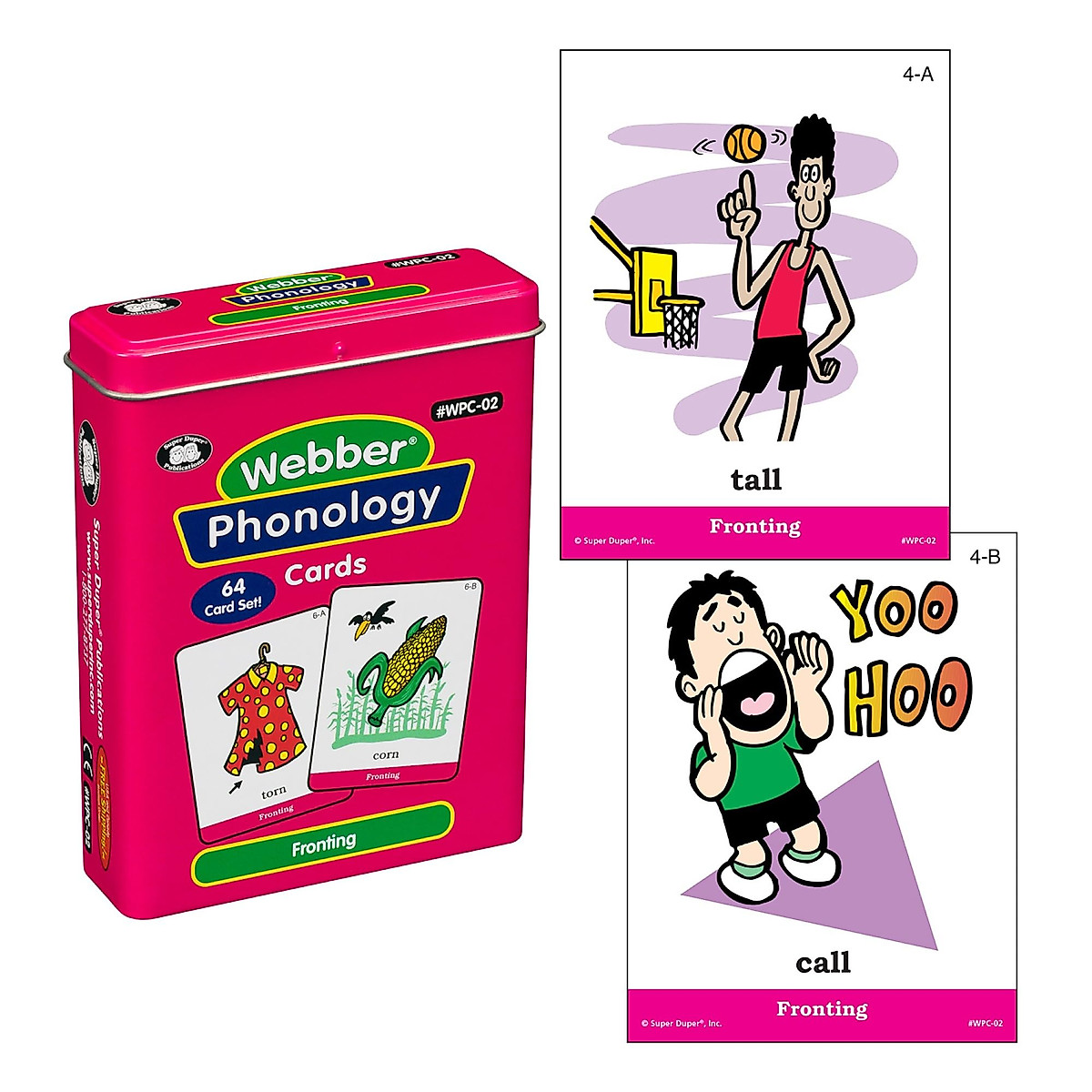 Super Duper Publications | Webber® Illustrated Phonology Fronting Minimal Pair Card Deck | Educational Learning Resource for Children