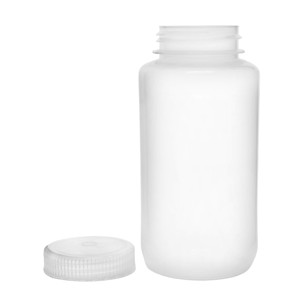 EISCO 12PK Reagent Bottles, 1000ml - Wide Mouth with Screw Cap - Polypropylene - Translucent Labs