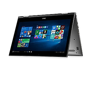 Dell i5568-0463GRY 15.6" FHD 2-in-1 Laptop (Intel Core i3-6100U 2.3GHz Processor, 4 GB RAM, 500 GB HDD, Windows 10) Gray
