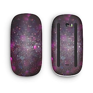 Design Skinz Purple and Pink Unfocused Glowing Light Orbs Vinyl Decal Compatible with The Apple Magic Mouse 2 (Wireless, Rechargable) with Multi-Touch Surface