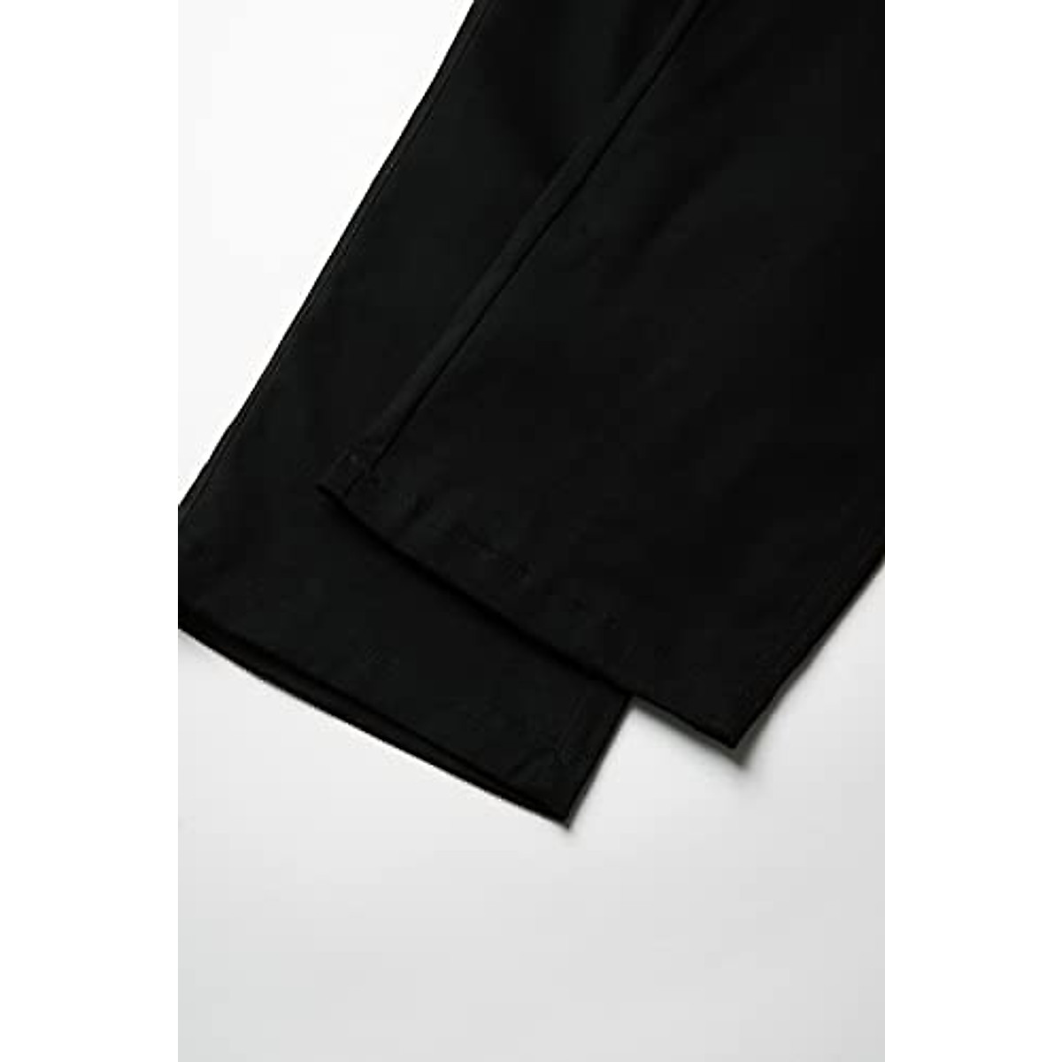 THWEI Mens Casual Cargo Pants Cotton Jogger Sweatpants Elastic Waist Trousers Black S