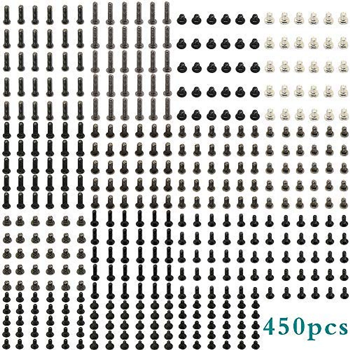 450pcs Laptop Notebook Computer Screw Replacement Kit Set with Screwdriver for IBM HP Dell Lenovo Samsung Sony Toshiba Gateway Acer Asus