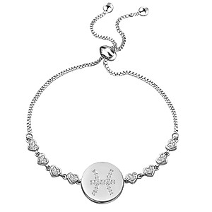 ENSIANTH Sliver Zodiac Sign Adjustable Bracelet Birthday Gift for Women (BR-Pisces S)