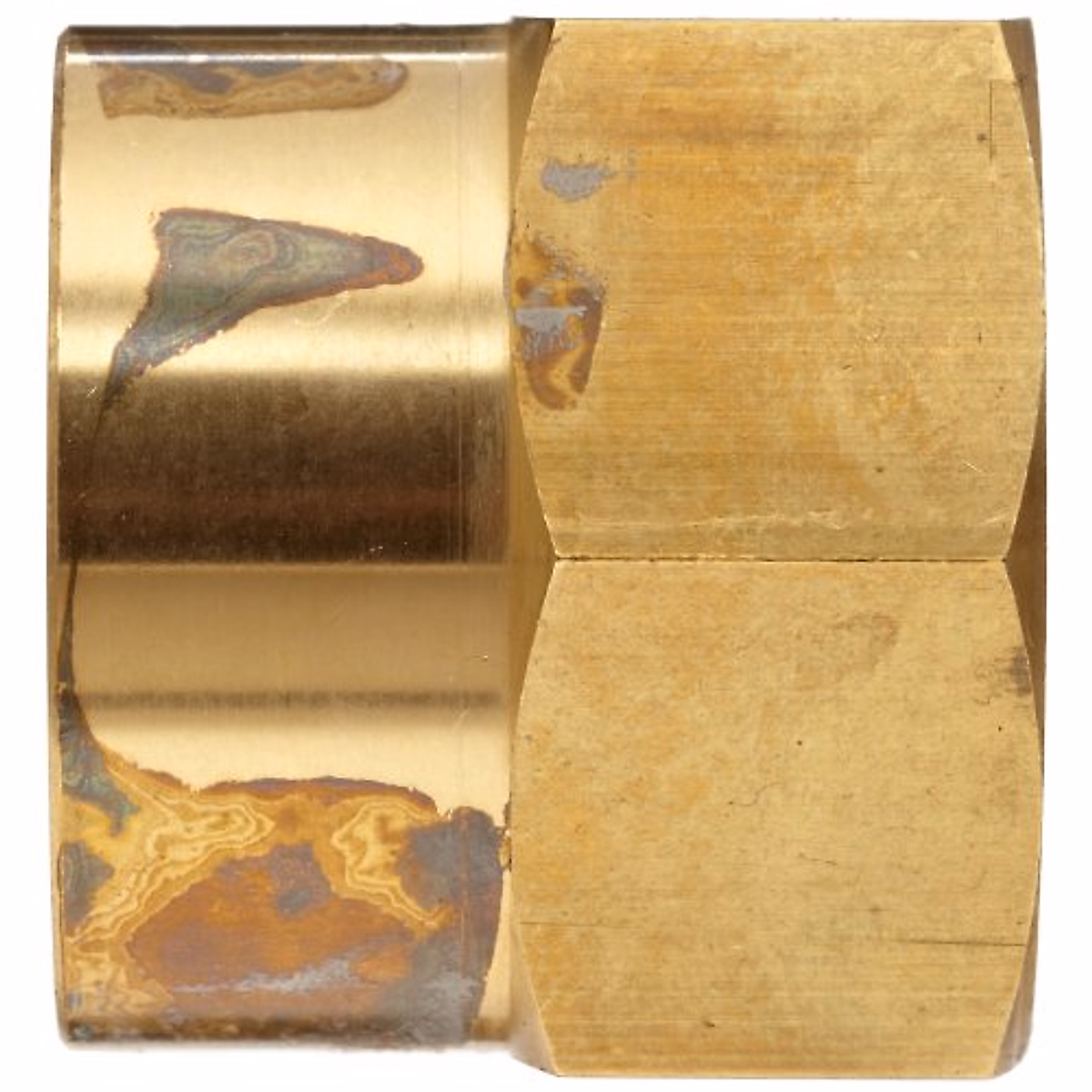 Anderson Metals Brass Garden Hose Fitting, Connector, 3/4" Female Hose ID x 1/2" Female Pipe