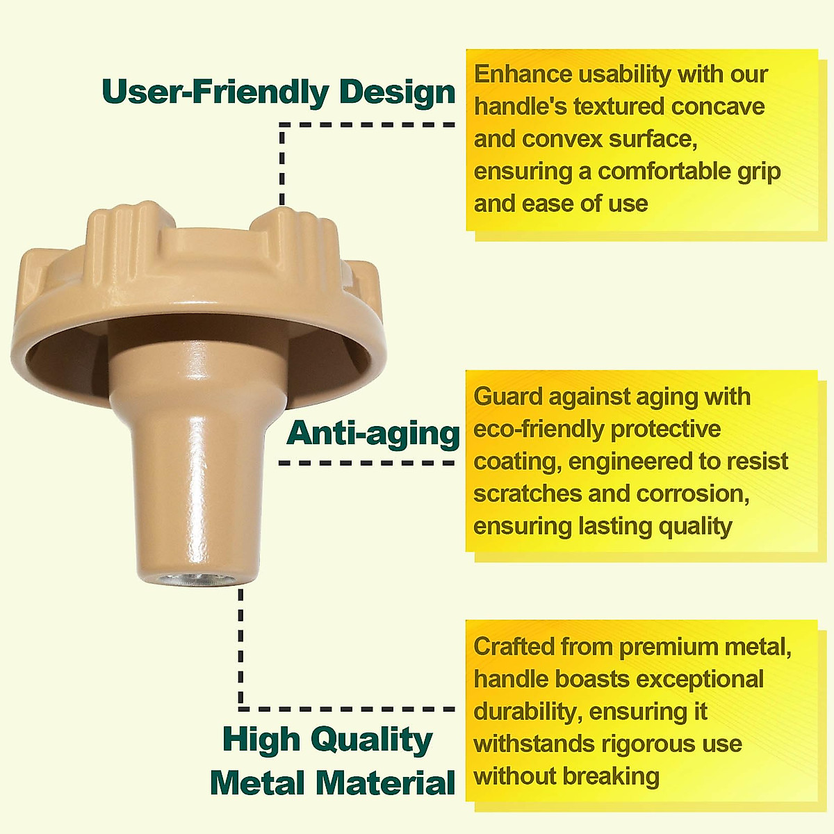 Datrenm RK-14MH Outside Faucet Repair Kit Metal Handle Compatible with Woodford Model 14,Model 18