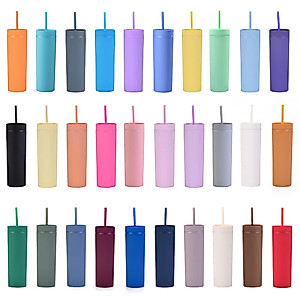 PHEZEN 450ml Double-layer Plastic Water Bottle Sealed Insulated Water Bottle Lid with Straw Portable Sports Water Bottle Reusable Leak Proof Flask for Sports Gym Home Office for Children Men Women