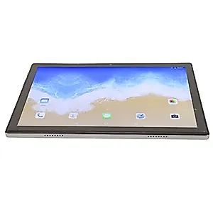 10 inch Tablet, 1920x1200 IPS 100-240V Tablet 6G RAM 128G ROM Octa Core CPU Processor Gray for Home for Travel US Plug