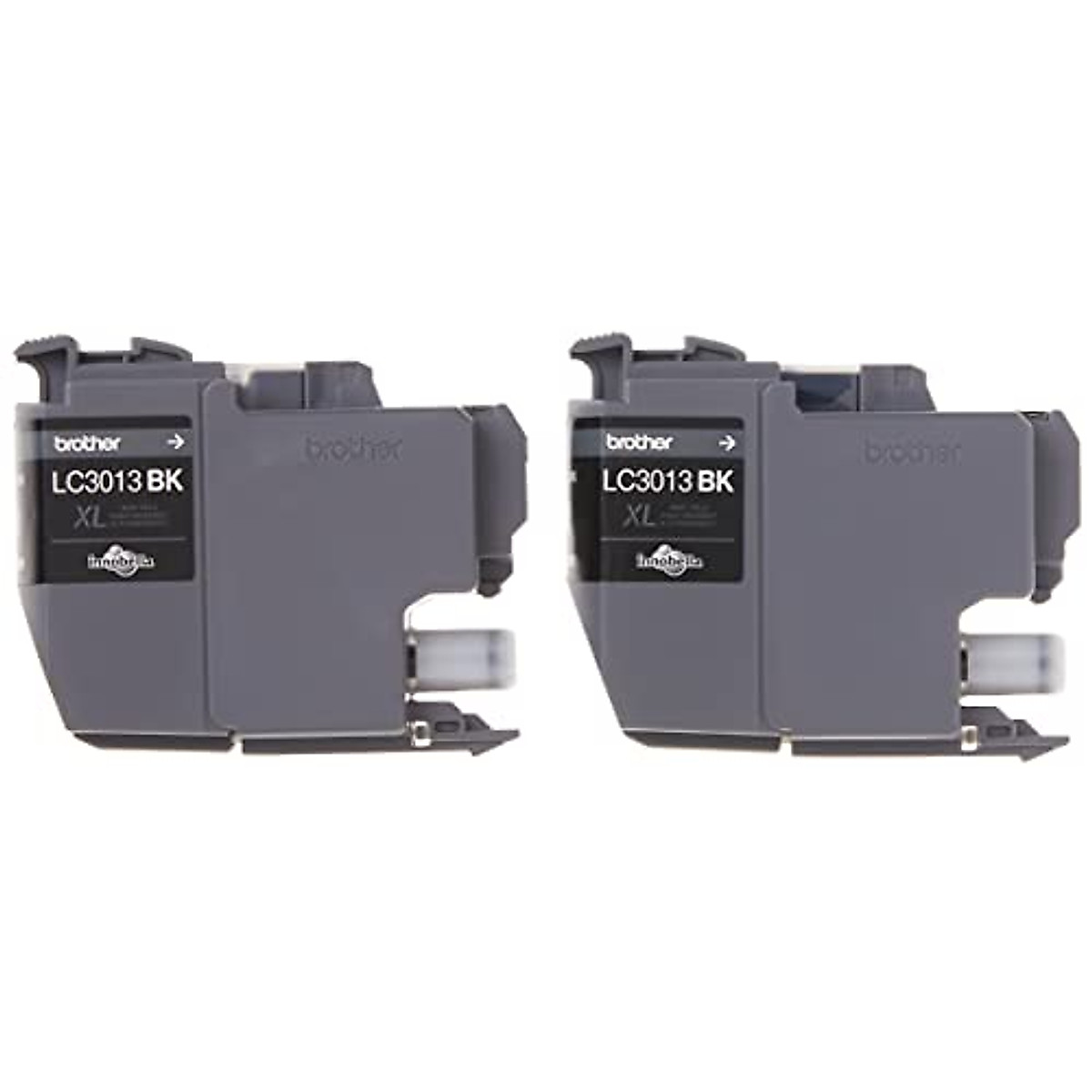 Brother Genuine LC30132PKS 2-Pack High Yield Black Ink Cartridges, Page Yield Up to 400 Pages/Cartridge, LC3013