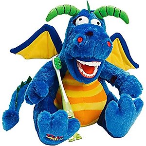 StarSmilez Kids Toothbrush Buddy Lil Magi Dragon Plush Dental Education Tool and Toy Teach Kids Oral Care 8” Tall