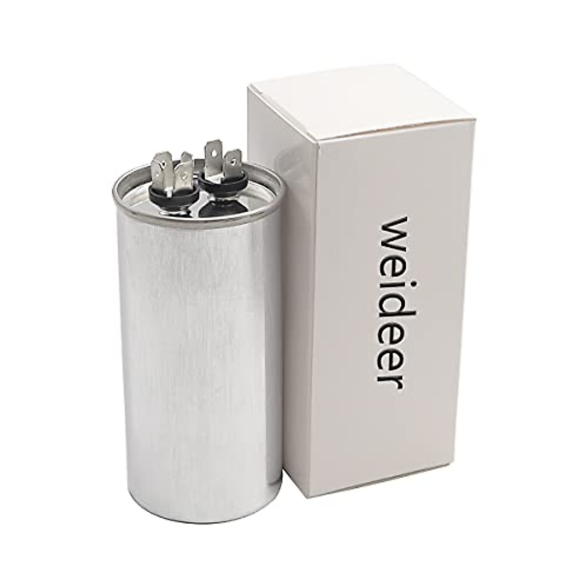 weideer 30uF MFD 370/450 VAC CBB65 Capacitor 50/60 Hz for Condenser Straight Cool or Heat Pump Air Conditioner or AC Motor Run and Fan Starting