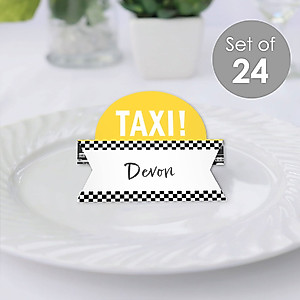 Big Dot of Happiness NYC Cityscape - New York City Party Tent Buffet Card - Table Setting Name Place Cards - Set of 24