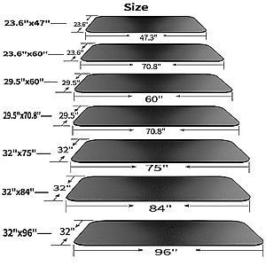 Exercise Equipment Mat,Treadmill Mat, Exercise Bike Trainer Mat, Fitness Home Gym Mat, Elliptical Mat,Spin Bike Mat,Small And Large Exercise Mat,Workout Pads For Floor,Workout Matt For home Gym Carpet