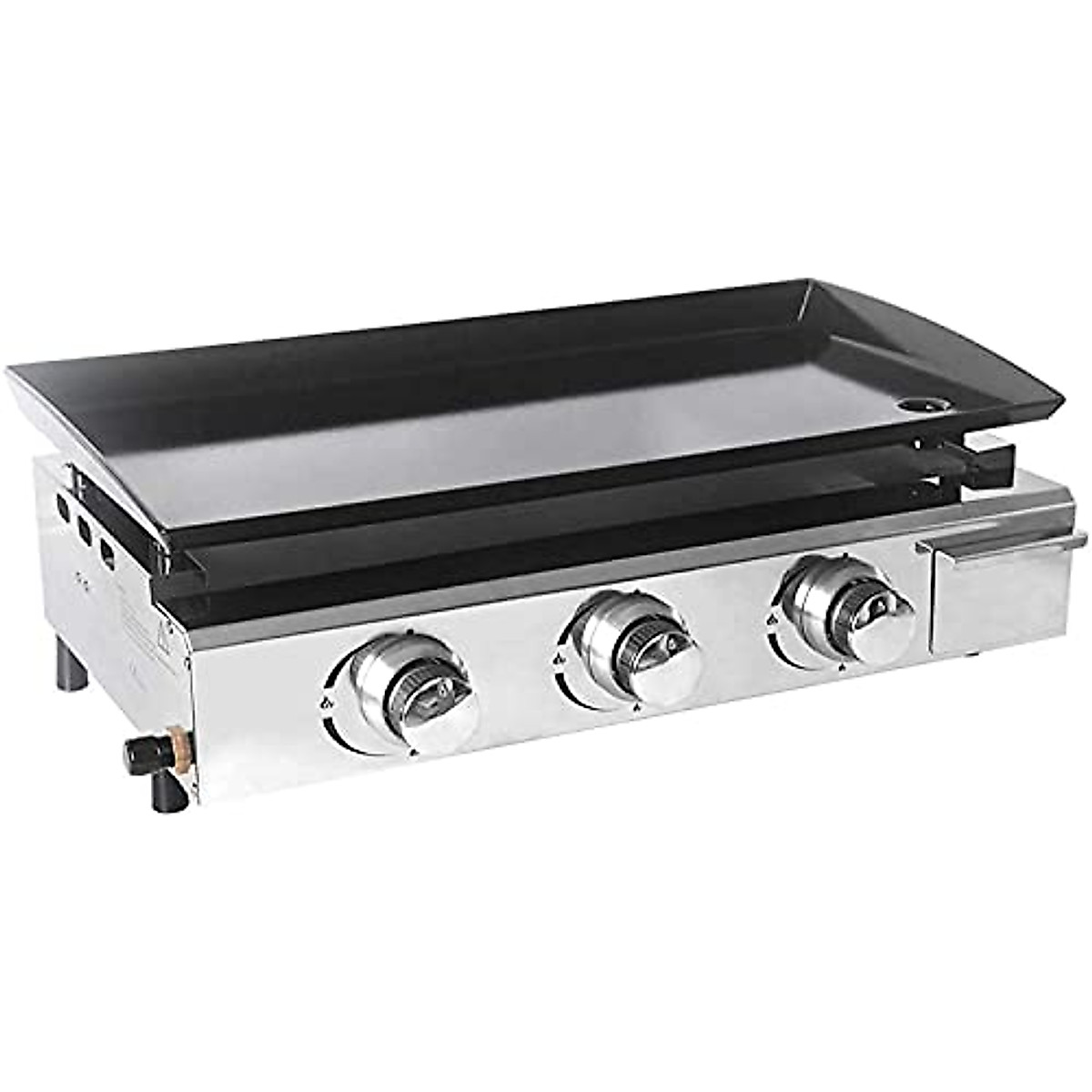Practical Household BBQ 3 Burners 7500W Garden Outdoor Steel Enameled Cast Iron Grill Picnic Machine, lsxysp