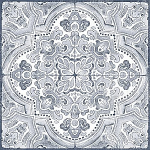 FloorPops Hastings Peel & Stick Floor Tiles, Blue