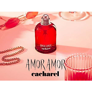 Cacharel Amor Amor Gift Set for Women, Eau de Toilette Spray Perfume 1.7 Fl. Oz., 2 Pack Body Lotion 1.7 Fl. Oz.