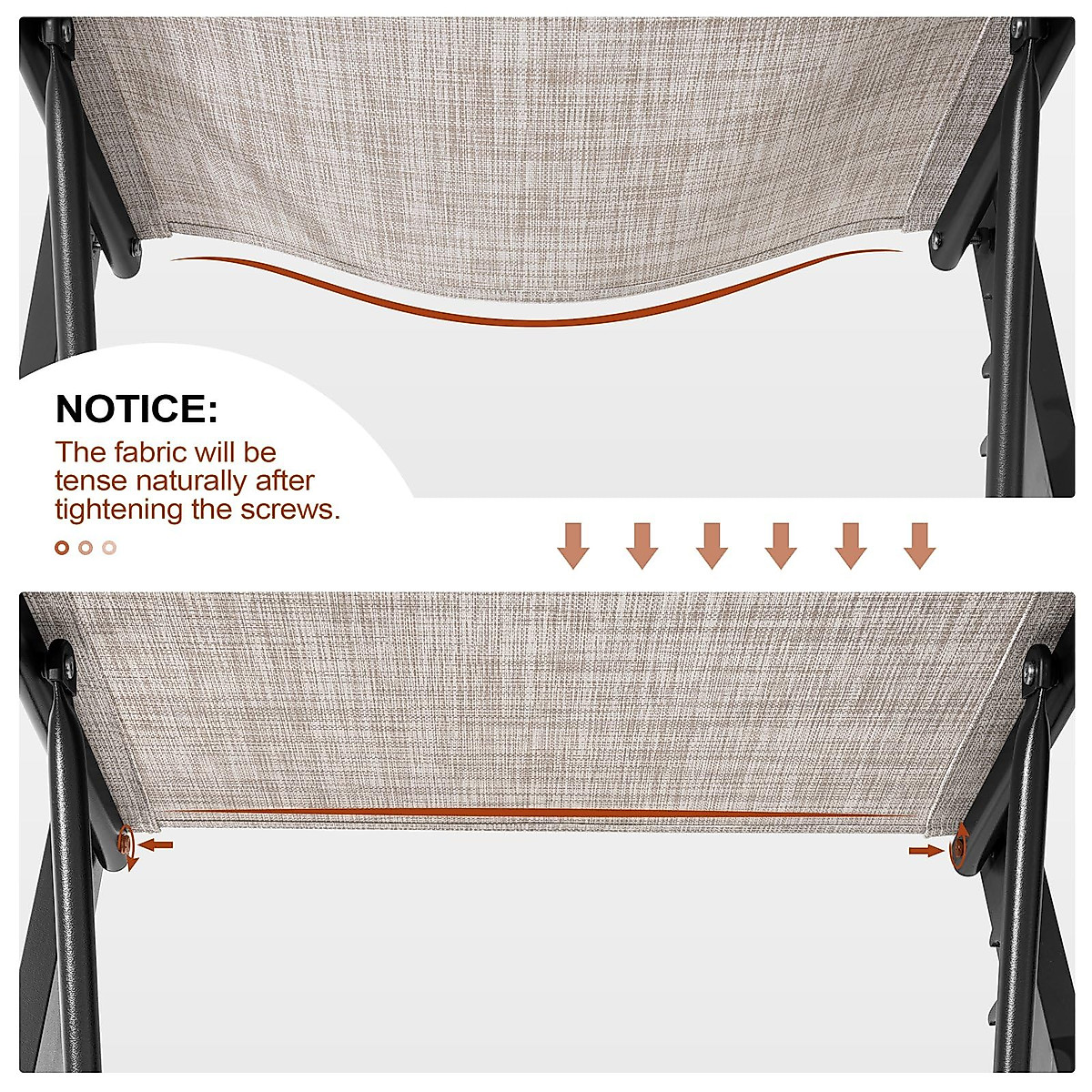 Crestlive Products Chaise Lounge Chair Outdoor Set of 2, Adjustable 5 Positions Pool Tanning Recliner, Outdoor Lounge Furniture Tanning Recliner, All Weather for Patio, Beach, Yard, Pool