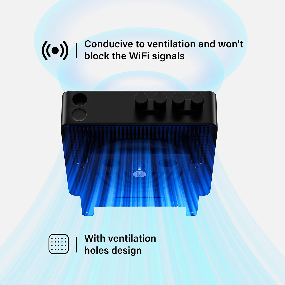 Wall Mount for Sonos Amp Mount Slim Design Compatible with Sonos Wireless Amplifier Mounting Bracket with Ventilation Holes