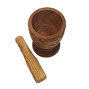 Imusa Mortar with Pestle Kitchen Essentials, Jumbo, Natural