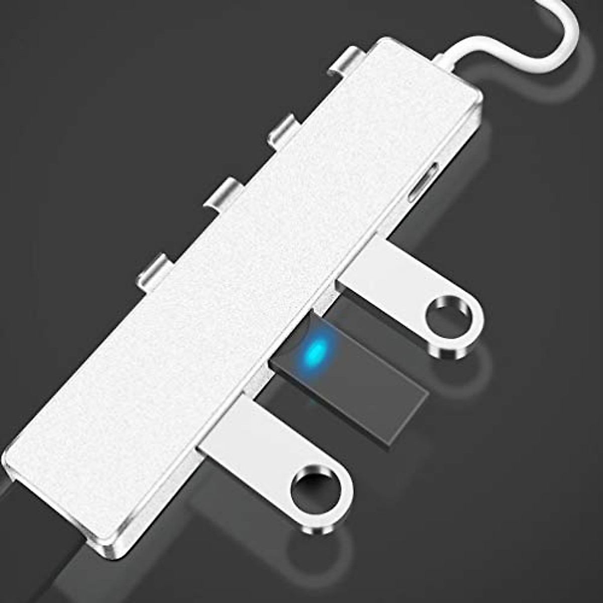 1pc 4 hub USB splitter for laptop flash drive data cable USB cables Reader computers laptops charger splitter adapter Docking computer data cable portable video Stainless steel