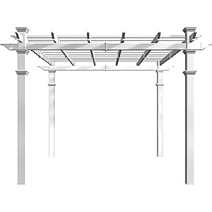 Venetian 10' x 10' Vinyl Pergola