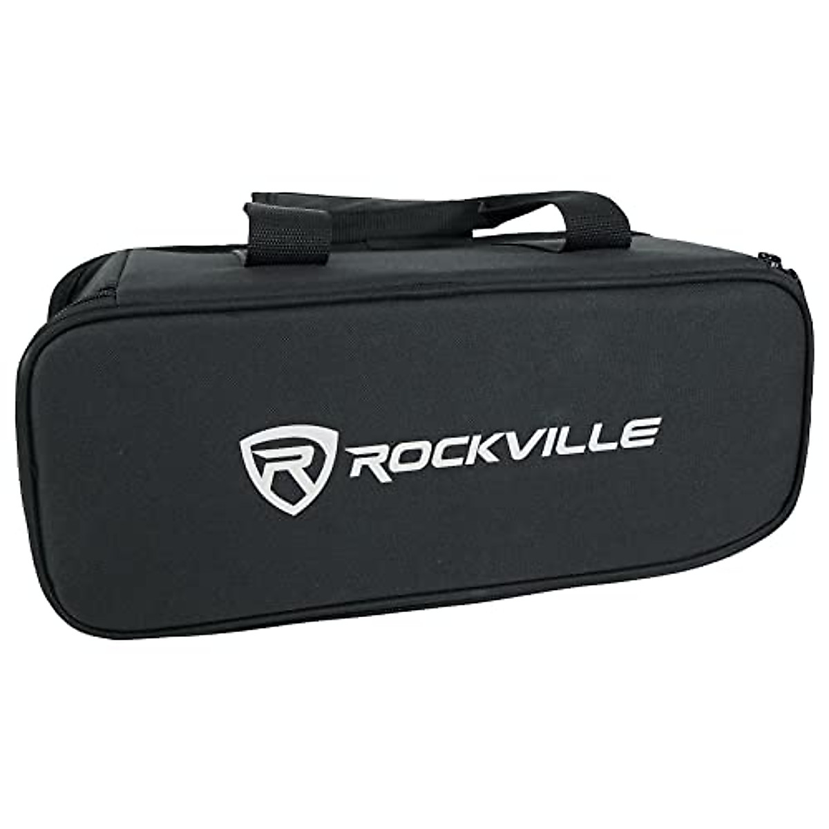 Rockville 4 Pack Mini RF3 Bright DJ Par Up Lights+Bag+RF Remotes+Wireless DMX, Silver