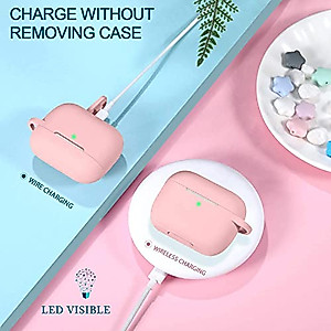 Airor Bluetooth Wireless Noise Cancelling Earbuds for iPhone | in-Ear Headphones with Portable Silicone Charging case | Hi-Fi Stereo Microphone Wireless Earbuds for Waterproof for Sport(Pink)