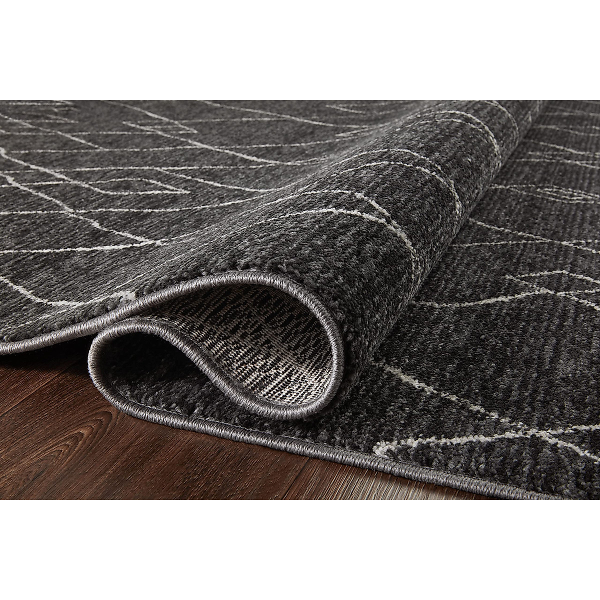 Loloi II Vance Collection VAN-11 Charcoal/Ivory 2'-3" x 3'-10" Accent Rug