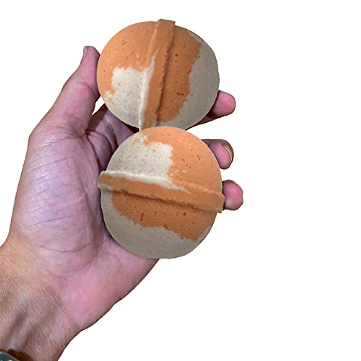 GearsOut I'm Giant Dick Funny Bath Bombs for Men - 2 Giant Orange Sorbet Fizzers Mens Bath Set Novelty Gift for Guy Friends Handmade Christmas Stocking Stuffers Valentines