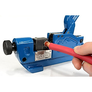 TEMCo Lug Crimper Tool TH0012-8 AWG - 0000 AWG(4/0) DIELESS Indent Electrical Battery Terminal Cable Wire 5 YEAR WARRANTY