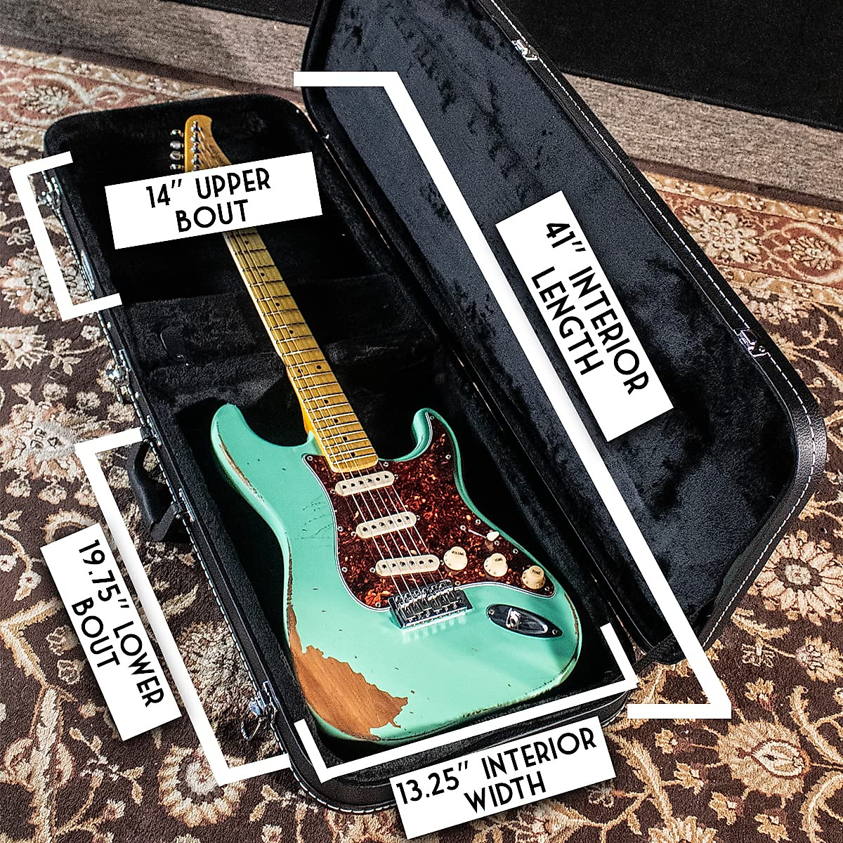 ChromaCast CC-EHC Electric Guitar Hard Case,Black