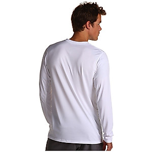 Nike Mens Legend Poly Long Sleeve Dri-Fit Training Shirt White/Carbon Heather 377780-100 Size Medium