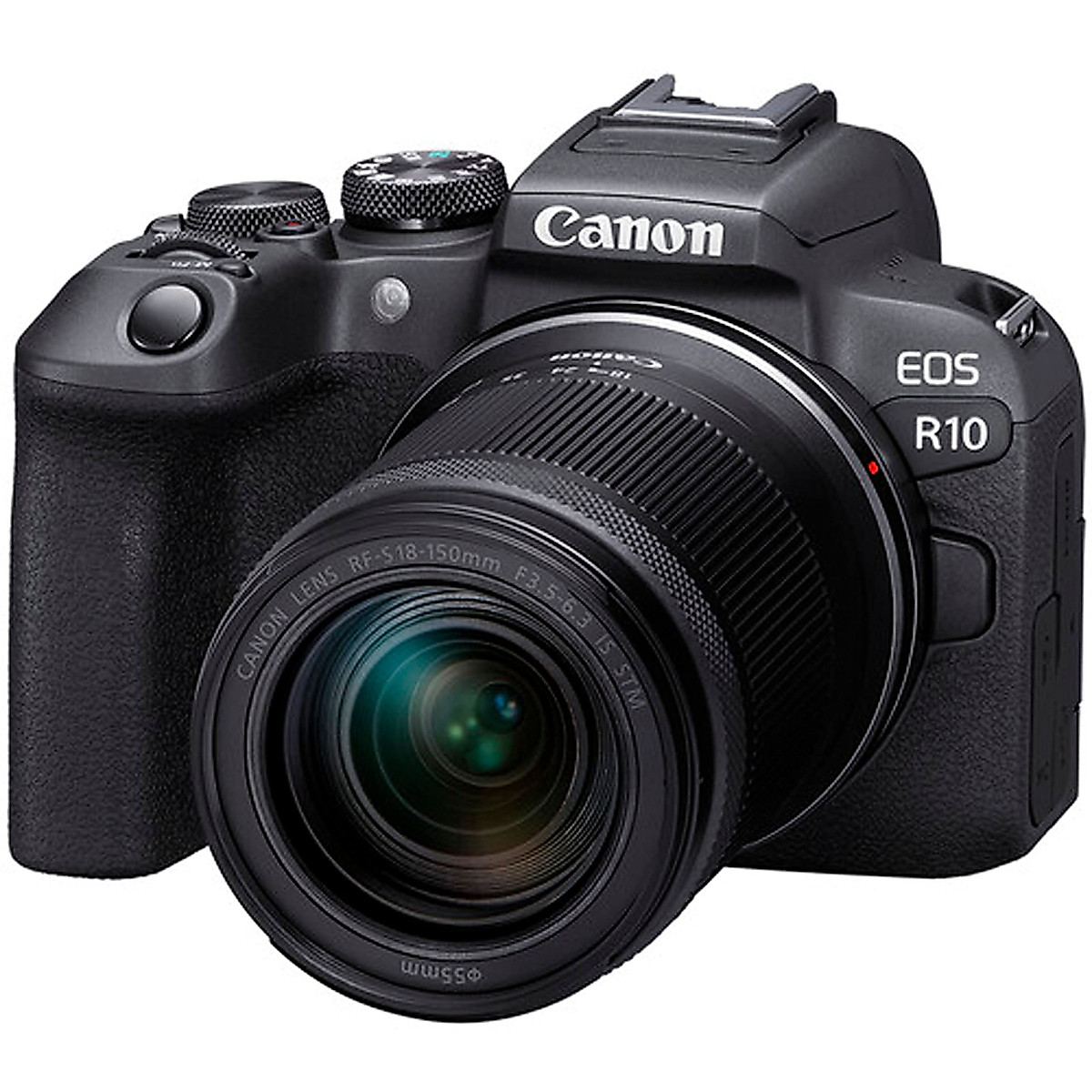 Canon EOS R10 Mirrorless Camera RF-S 18-150mm is STM + 75-300mm III + 420-800mm HD Lenses + Accessories: 2X 64GB Memory Cards, LED Video Light, Case & More (Renewed)