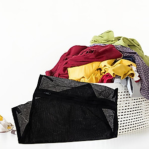 8Pcs Mesh Laundry Bags Travel Storage Clothes Organizing Bag with Zippers Washing Bags for Underwear Lingerie Bras Hosiery Socks