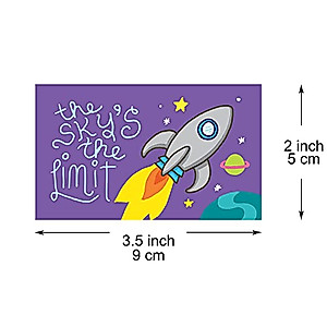 Youngever 300 Pack Lunch box cards for kids, 50 Unique Design, Lunch Box Notes, Motivational and Inspirational Thinking Cards