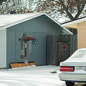 Tool Storage Rack Wall Mount , Garage Wall Mount, Heavy Duty Steel Hooks, Holds Garden Tools Rack ,Heavy Duty Storage Hooks (16.7")