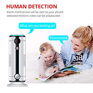 PjxerdQ 3G and WiFi IP Surveillance Camera High Resolution 720p HD Indoor Camera with Night Vision, Sound Detection, Motion Sensor, Bidirectional Audio for Baby Pet Children with App