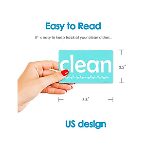 Dishwasher Magnet Clean Dirty Sign - Dishwasher Sign Waterproof and Double Sided Flip with Bonus Metal Plate,Reversible Indicator Works for Dishwasher by A AULIFE