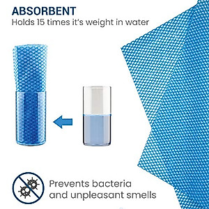 SCRUBIT Reusable Handy Wipes – Cleaning Cloth for House and Office - Dish Cloths for Washing Dishes - Multi Purpose Cleaning Towels (12 x 20 in) 24 Pack